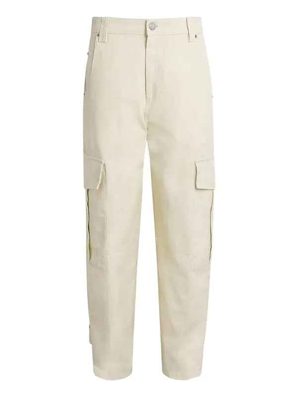 AMI Paris Cotton Cargo Trousers - Ivory