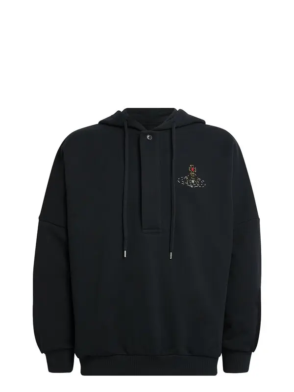 VIVIENNE WESTWOOD Cotton Batwing Hoodie - Black