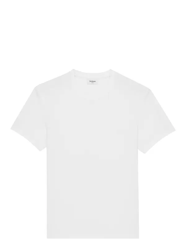 Saint Laurent Cotton Cassandre T-shirt - White