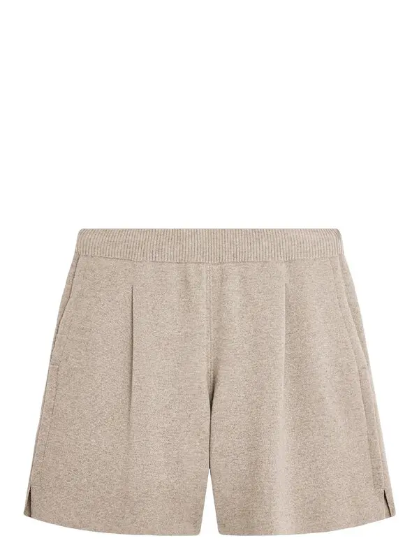 Dunhill Cotton-cashmere Knitted Athluxury Shorts - Neutral