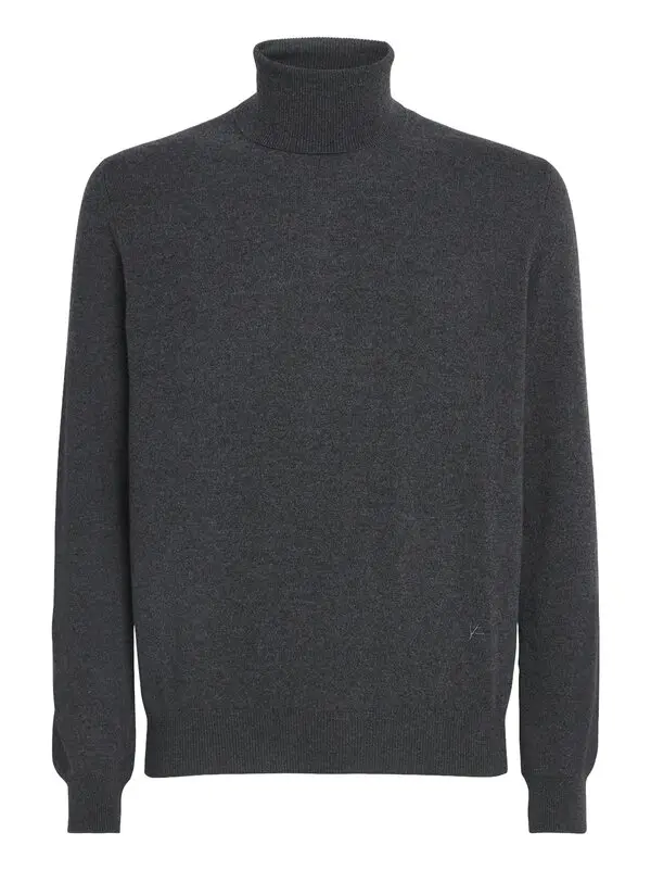 Isaia Cashmere Rollneck Sweater - Grey