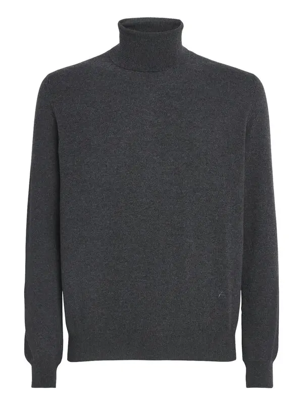 Isaia Cashmere Rollneck Sweater - Grey