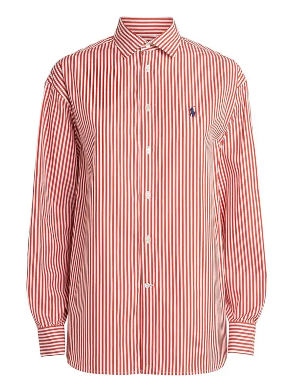 Polo Ralph Lauren Cotton Stripe Shirt - Orange