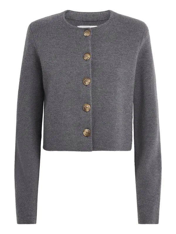 Brandon Maxwell Virgin Wool Ryder Jacket - Grey
