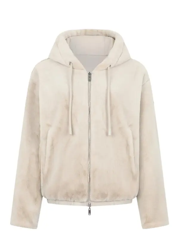 Moose Knuckles Eaton Bunny Reversible Zipped Jacket - Nude