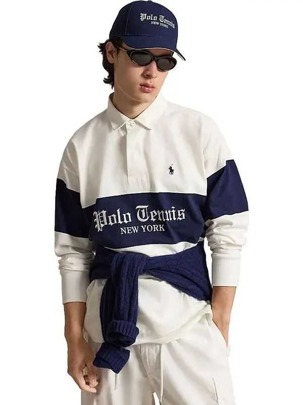 Polo Ralph Lauren Us Open Polo Tennis Rugby Shirt - White