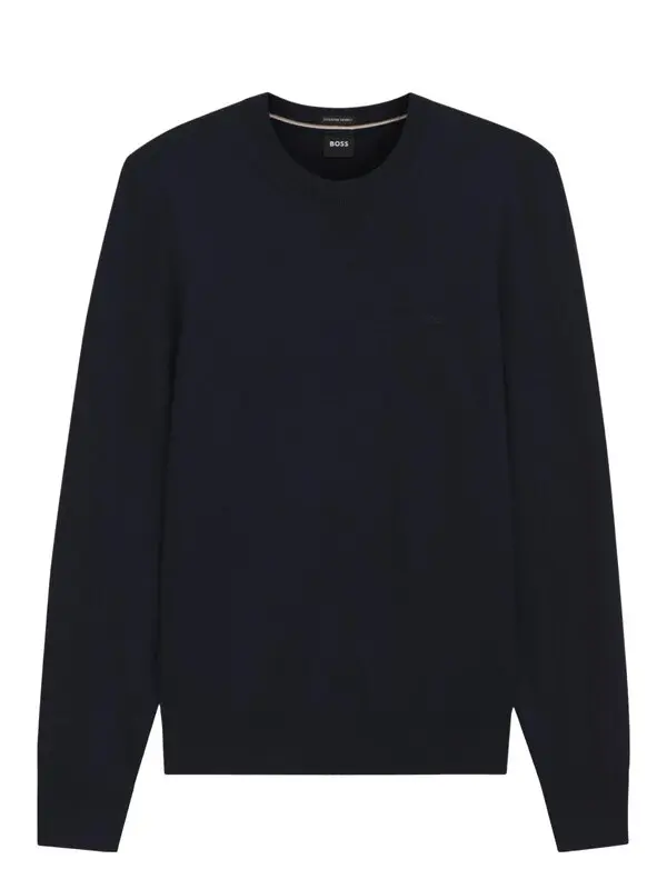 Hugo Boss Hlenol Crew-neck Sweater - Dark Blue