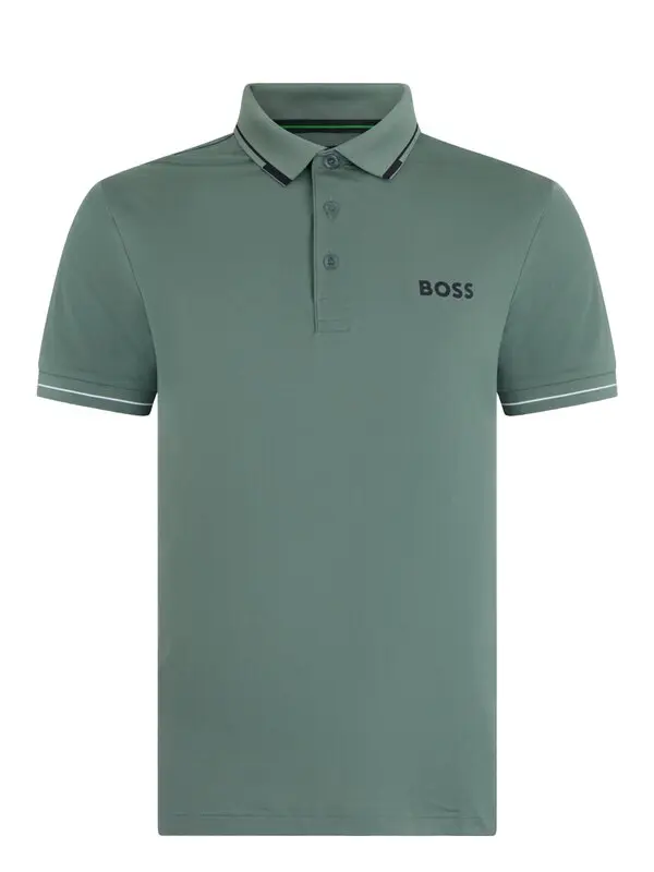 Hugo Boss Collared Short-sleeved Polo Shirt - Green