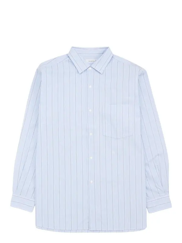 Nanamica Striped Shirt - Light Blue