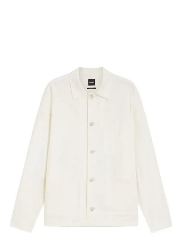 Hugo Boss Patch Pocket Jersey Shirt - White