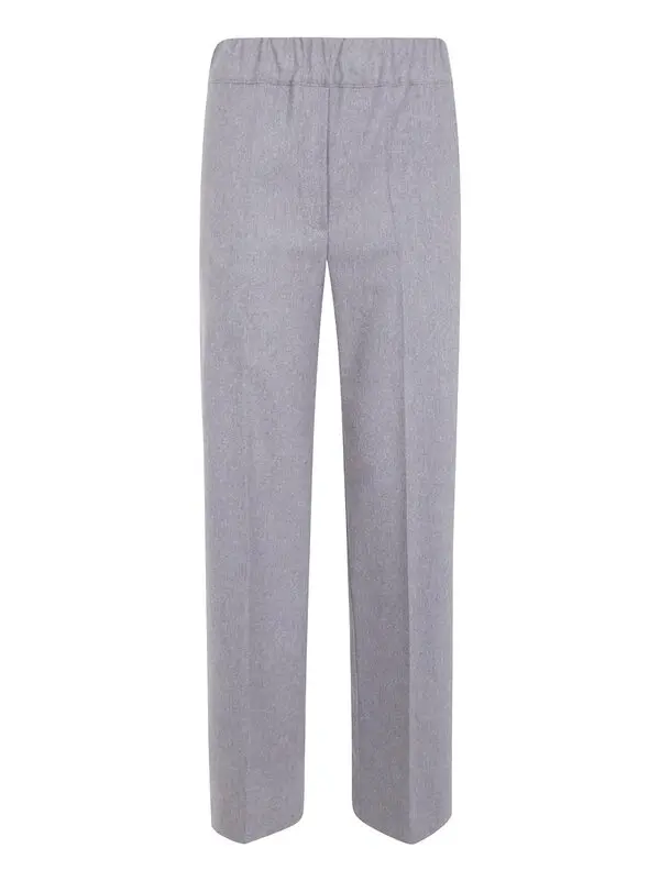 D.exterior Wide-leg Flannel Trousers - No