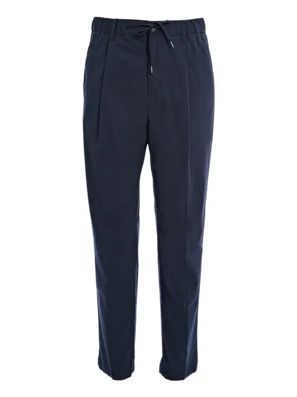 Herno Logo Casual Pants - Dark Blue