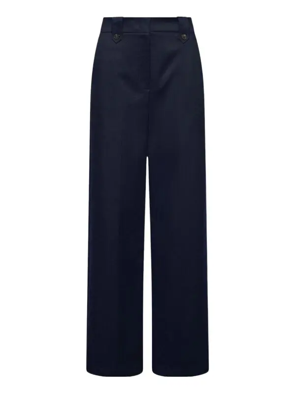 Marella Casual Pants With Side Pockets - Navy Blue