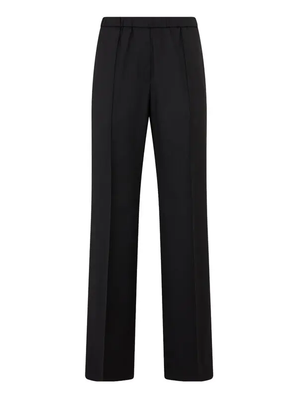 Peserico Elastic-waist Loose Pants - Black