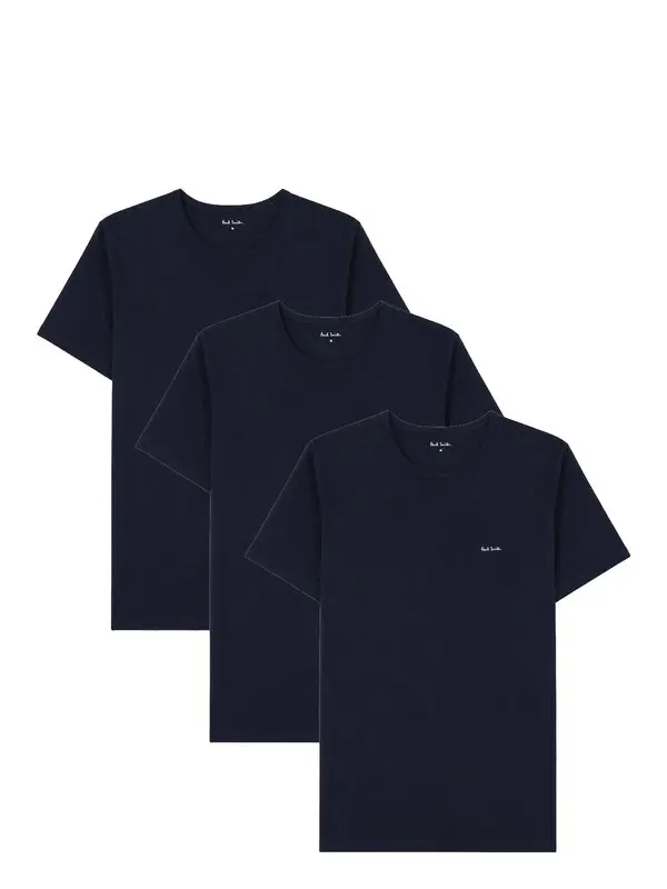 Paul Smith 3-pack T-shirt Intime In Cotone - Blue