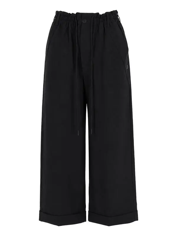 Y3 Technical Fabric Pants With Drawstring - Black