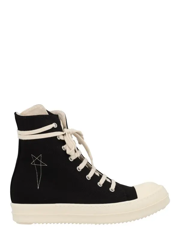 Rick Owens Sneaker In Denim - Black