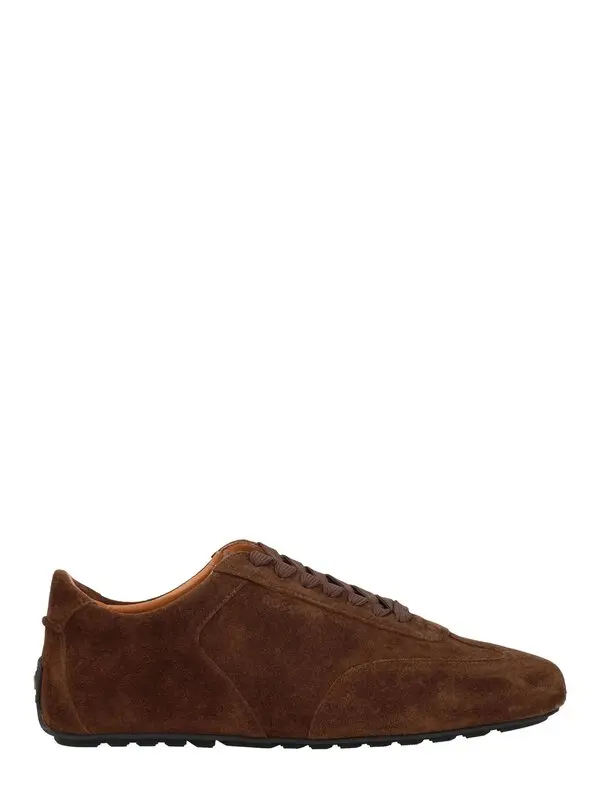 BOSS Noel Suede Lace-up Sneakers - Brown