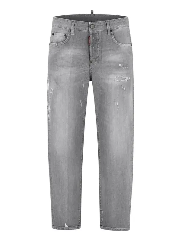 Dsquared2 Patch Logo Jeans - Grey
