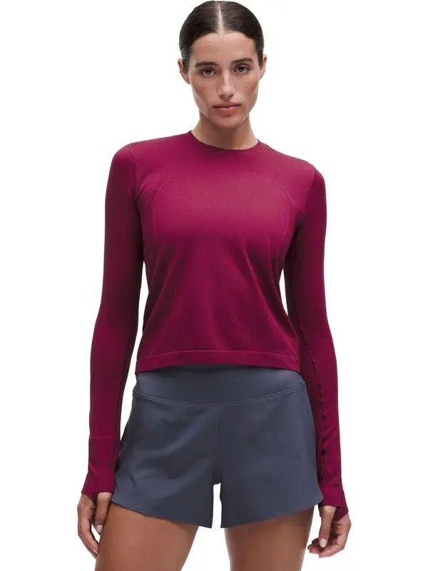 Lululemon Super Swiftly Long Sleeve Shirt - Raspberry Rave