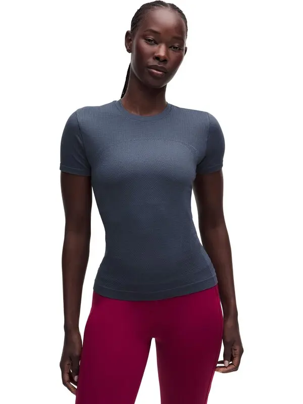 Lululemon Super Swiftly Short-sleeve Shirt - Dusty Diamond