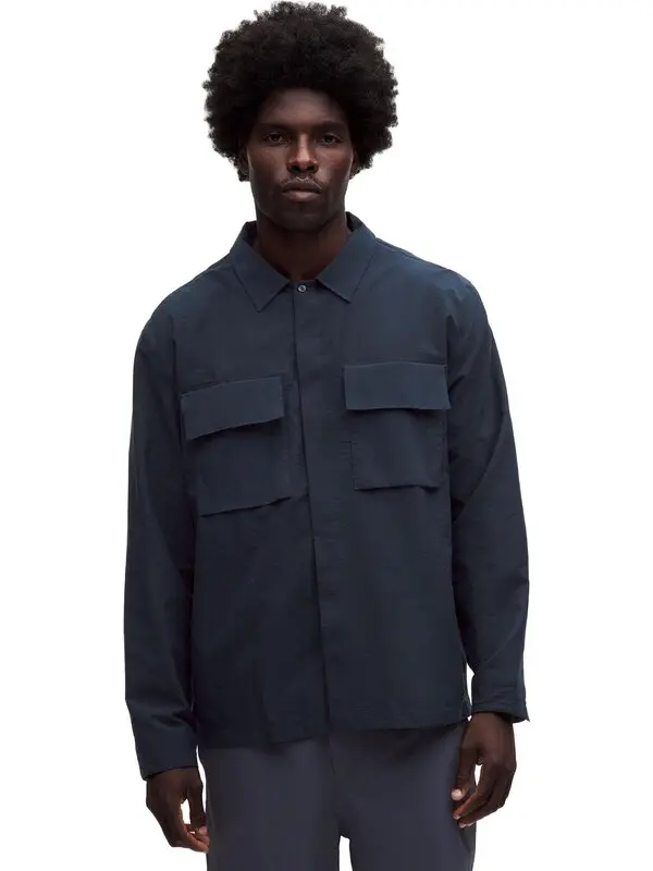Lululemon Ultralight Wovenair Long-sleeve Shirt - True Navy