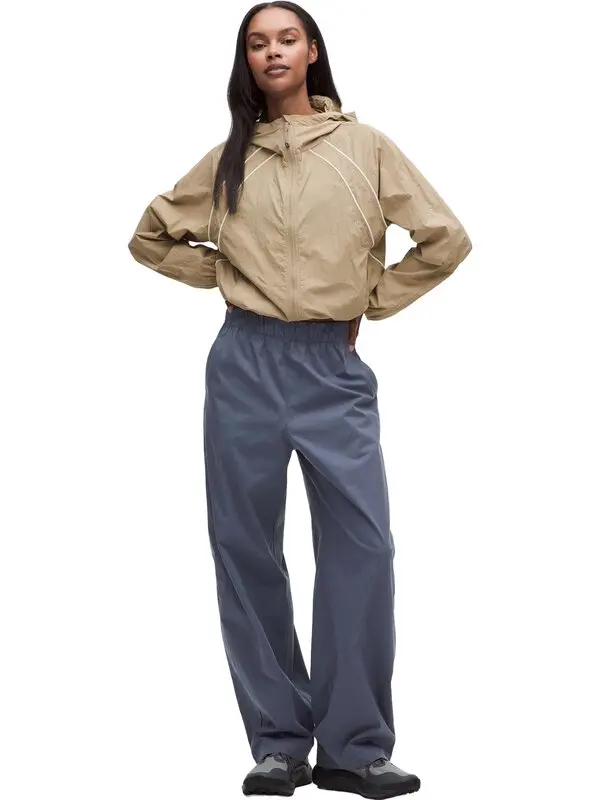 Lululemon Woven Mid-rise Barrel-leg Pants - Dusty Diamond