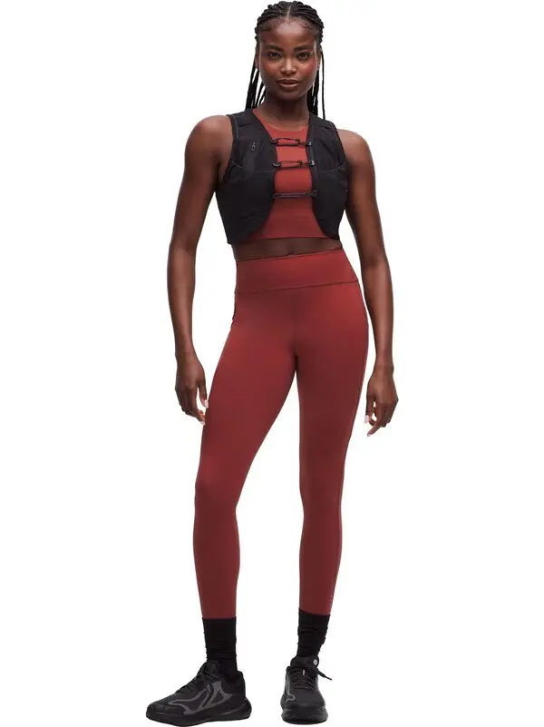 Lululemon Fast And Free 6-pocket High-rise Tight 28" Running Essentials - Rocket Red