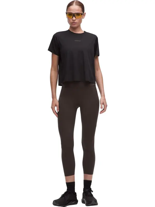 Lululemon Fast And Free 6-pocket High-rise Crop 23 - Mahogany Muse