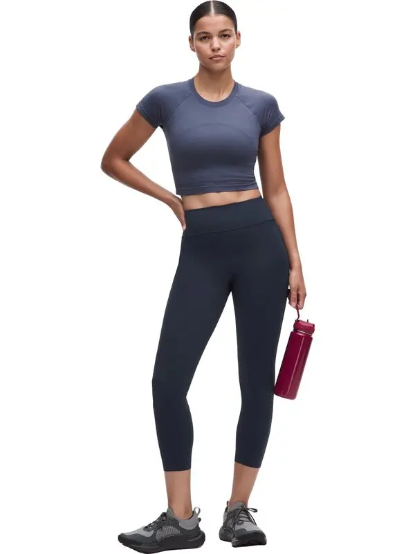 Lululemon Fast And Free 6-pocket High-rise Crop 23 - True Navy