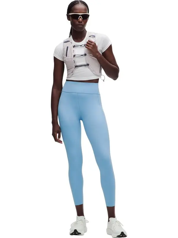 Lululemon Fast And Free 6-pocket High-rise Tight 25" Running Leggings - Dreamy Blue