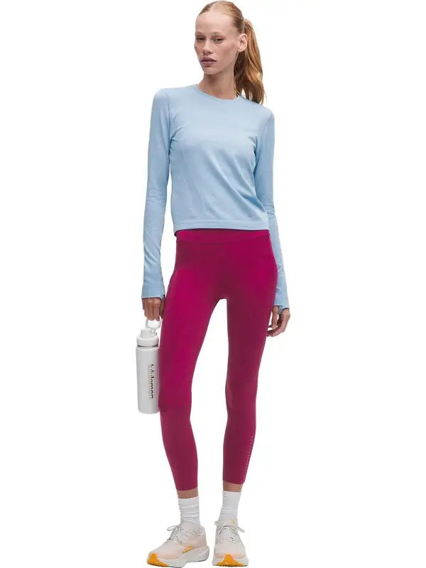 Lululemon Fast And Free 6-pocket High-rise Tight 25" Running Leggings - Raspberry Rave