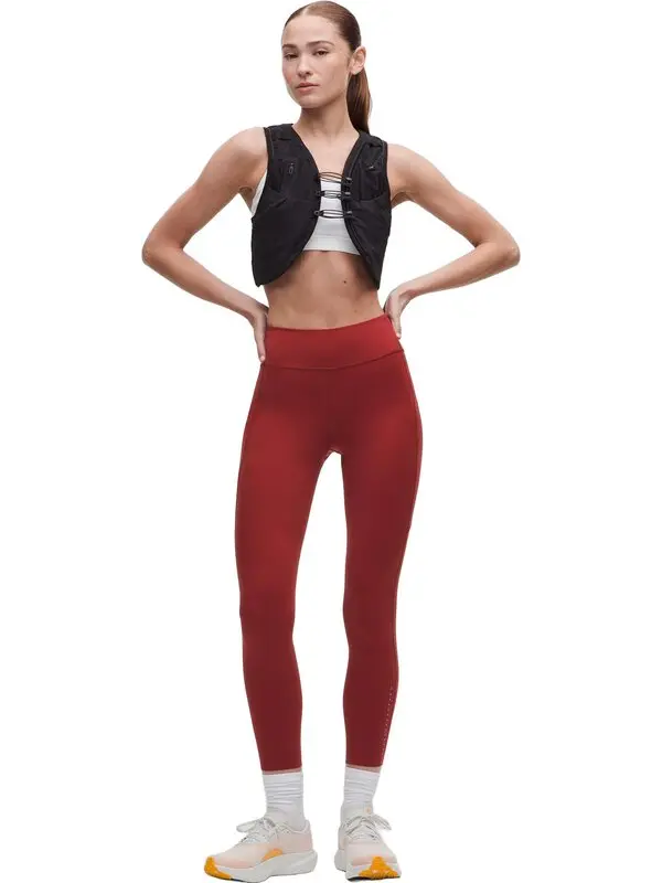 Lululemon Fast And Free 6-pocket High-rise Tight 25" Running Leggings - Rocket Red