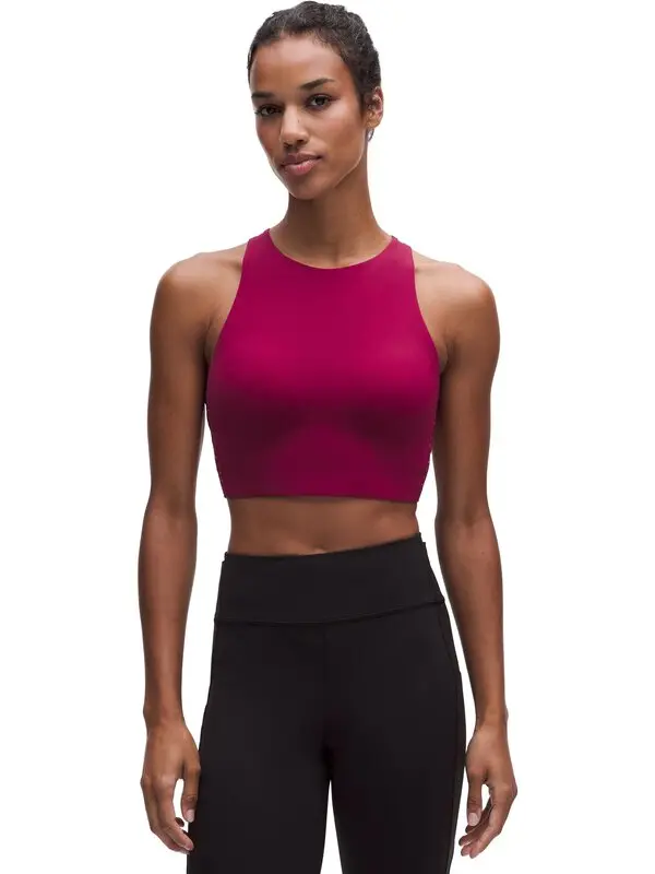 Lululemon Fast And Free Bra Medium Support, B/c Cup - Raspberry Rave