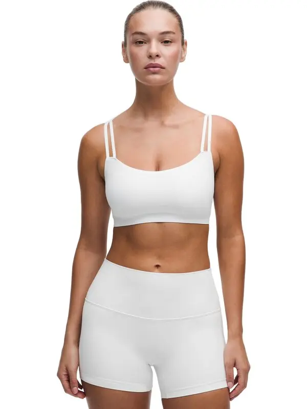 Lululemon Flexyflex Double-strap Yoga Bra - White