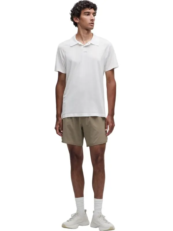 Lululemon Lightweight Mesh-panelled Tennis Shorts - Cypress Forest/downtown Tan