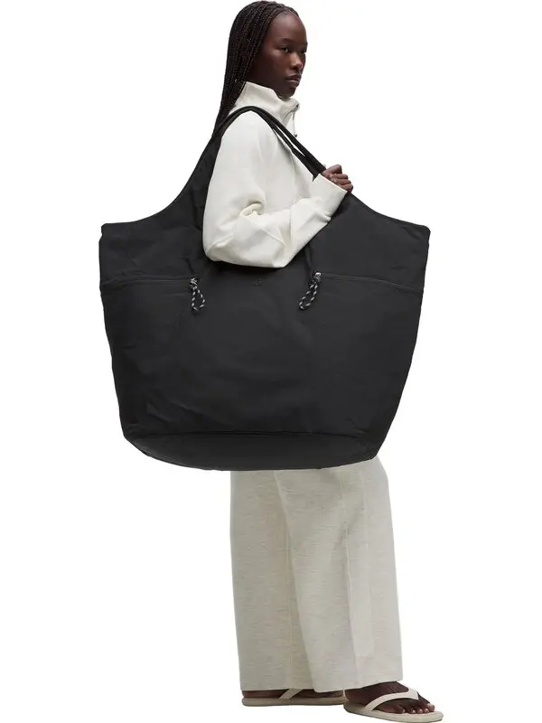 Lululemon Big-ass Bag 80l - Black/white/silver