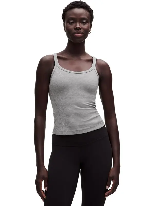 Lululemon Align™ Scoop-neck Waist-length Tank Top - Heathered Core Medium Grey