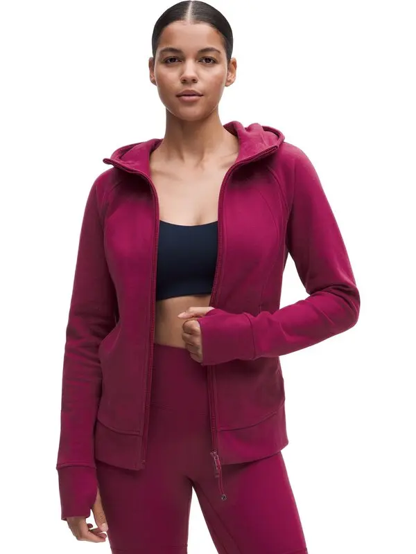 Lululemon Scuba Evolve Classic Full-zip Hoodie In Superloft Light Fabric - Raspberry Rave/raspberry Rave