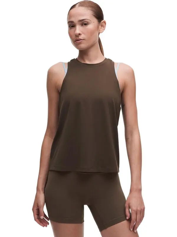 Lululemon Silky High-neck Yoga Tank Top - Walnut Crunch