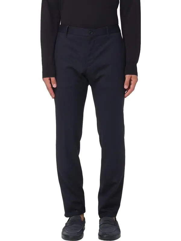 Incotex Slim Fit Tailored Trousers In Stretch Wool Blend - Blue