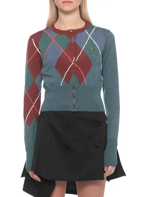 VIVIENNE WESTWOOD Argyle Cardigan - Multicolor