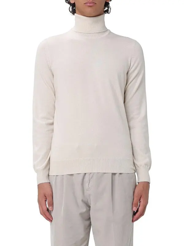 Brunello Cucinelli Slim Fit Wool Blend Turtleneck Jumper - White