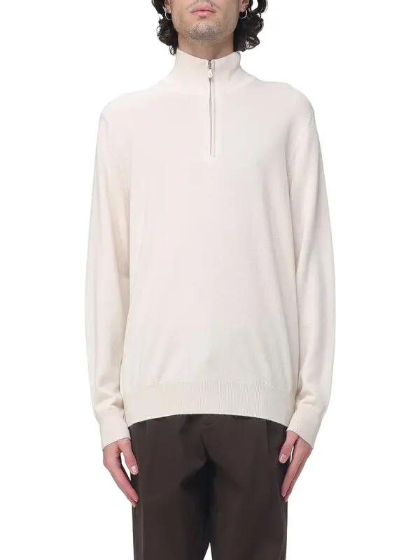 Brunello Cucinelli Slim Fit Half-zip Cashmere Turtleneck - Butter