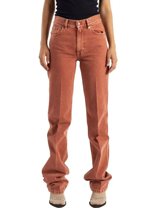 Chloé Straight Leg Jeans - Brown