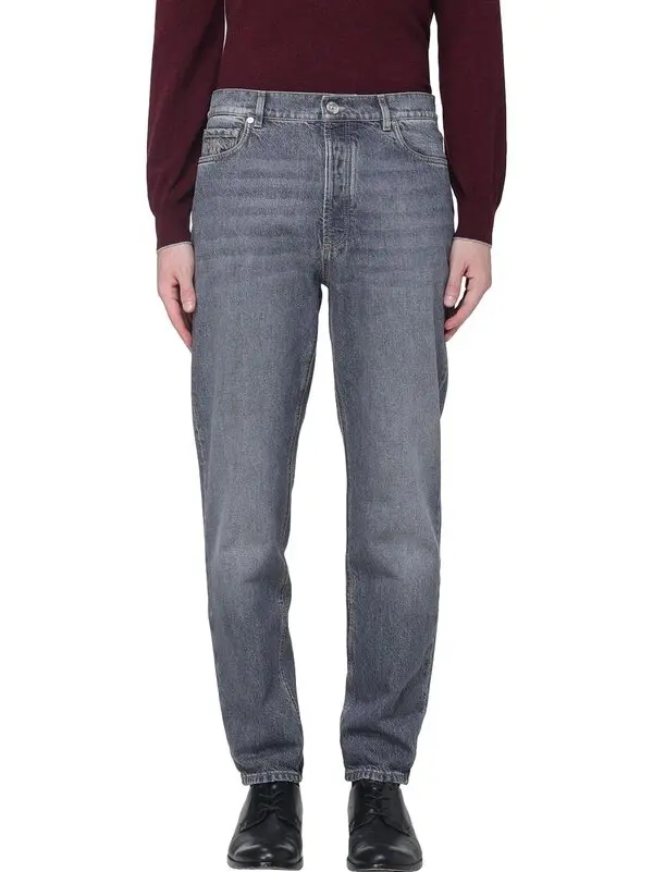 Brunello Cucinelli Mid-rise Straight Fit Stretch Denim Jeans - Grey