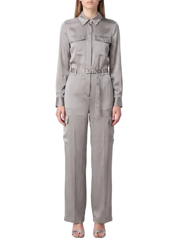 Michael Kors Recycled Fabric Cargo Jumpsuit - Green