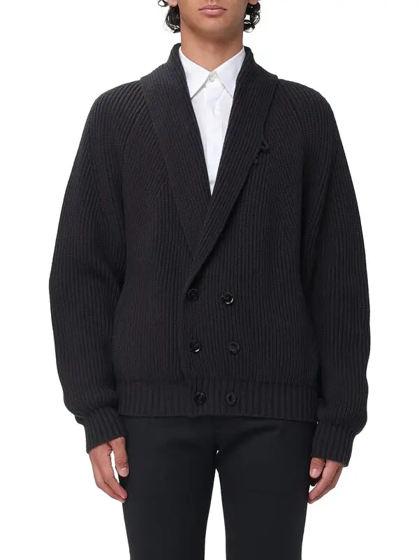 TOM FORD Double-breasted Shawl Collar Cardigan - Charcoal