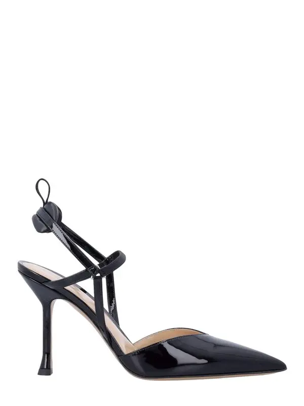 Fendi Pointed-toe Slingback Stiletto Pump - Nero