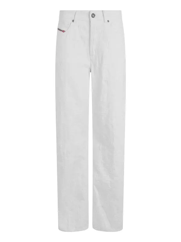 DIESEL® Straight Leg Denim Jeans - White